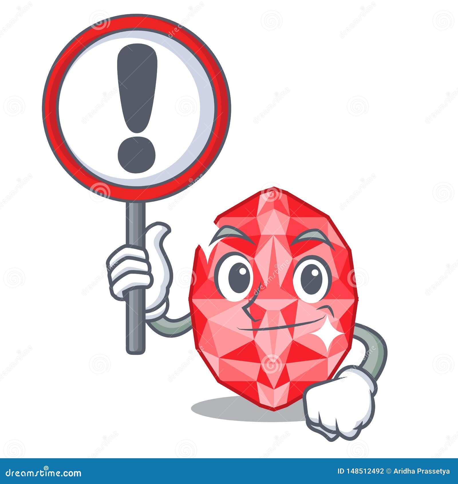 With Sign Ruby Gems in a Cartoon Box Stock Vector - Illustration of ...