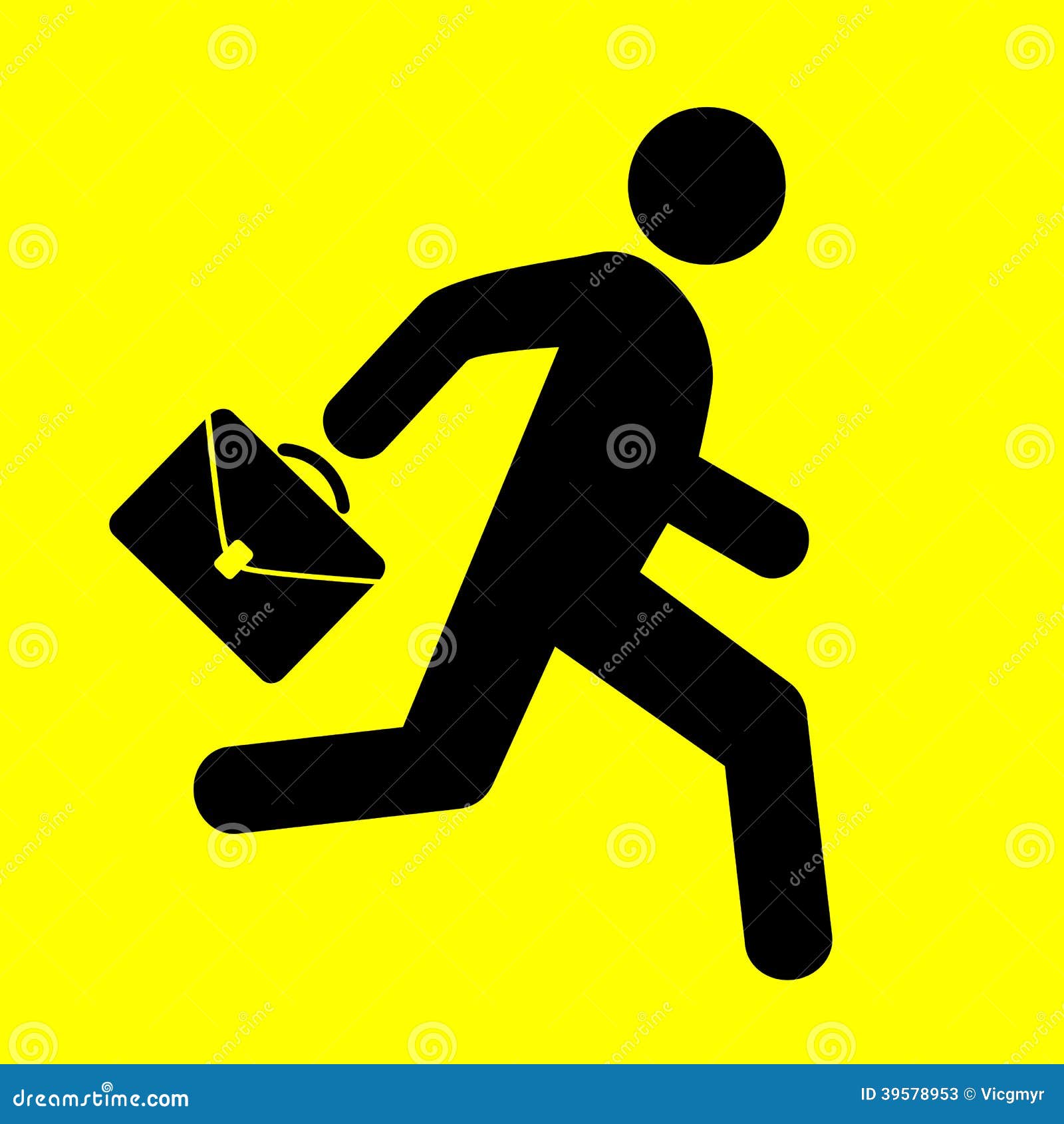 Sign Running Man Stock Vector - Image: 39578953