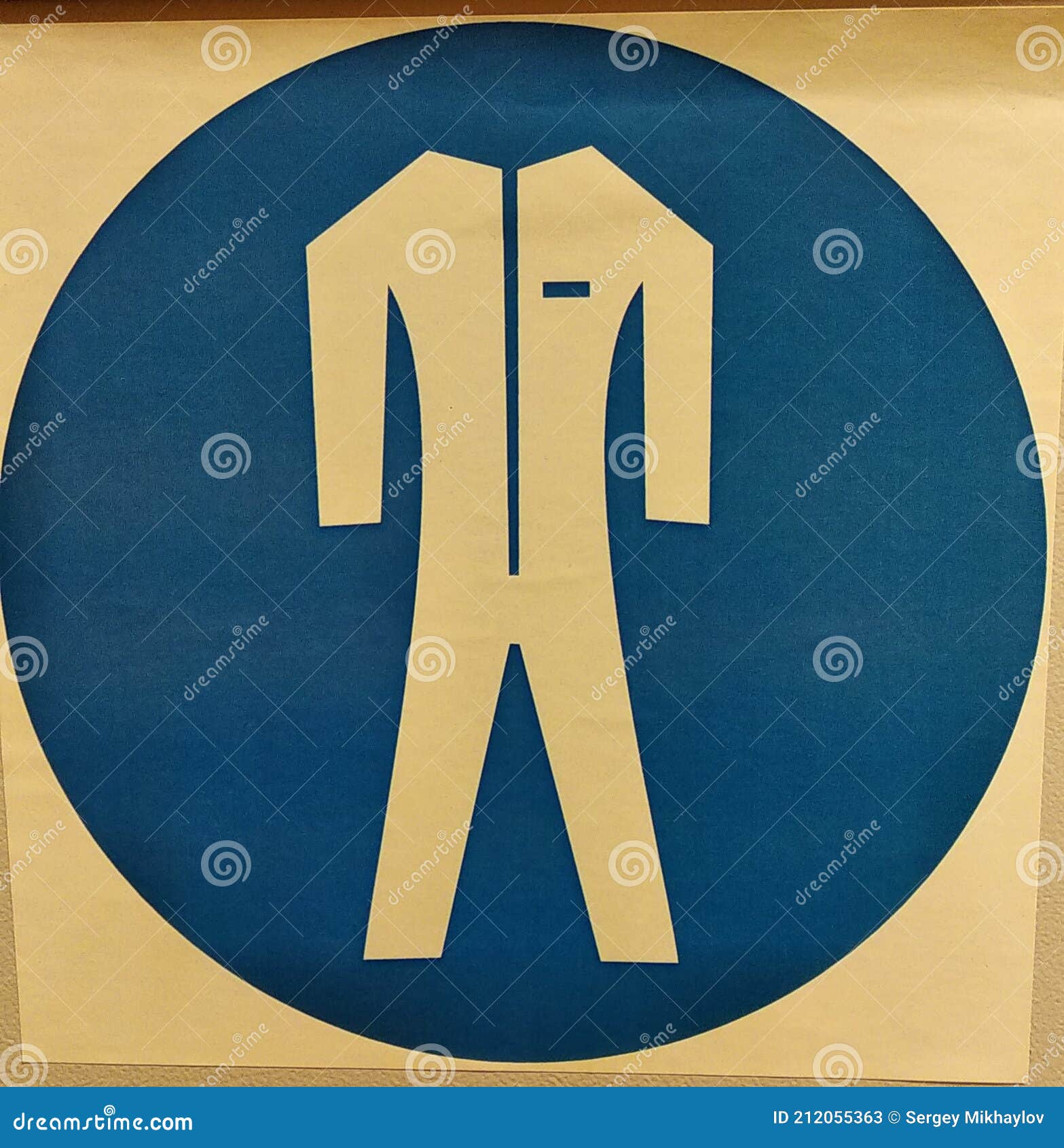 A Sign of Safety and Labor Protection in the Workplace. Stock Image ...