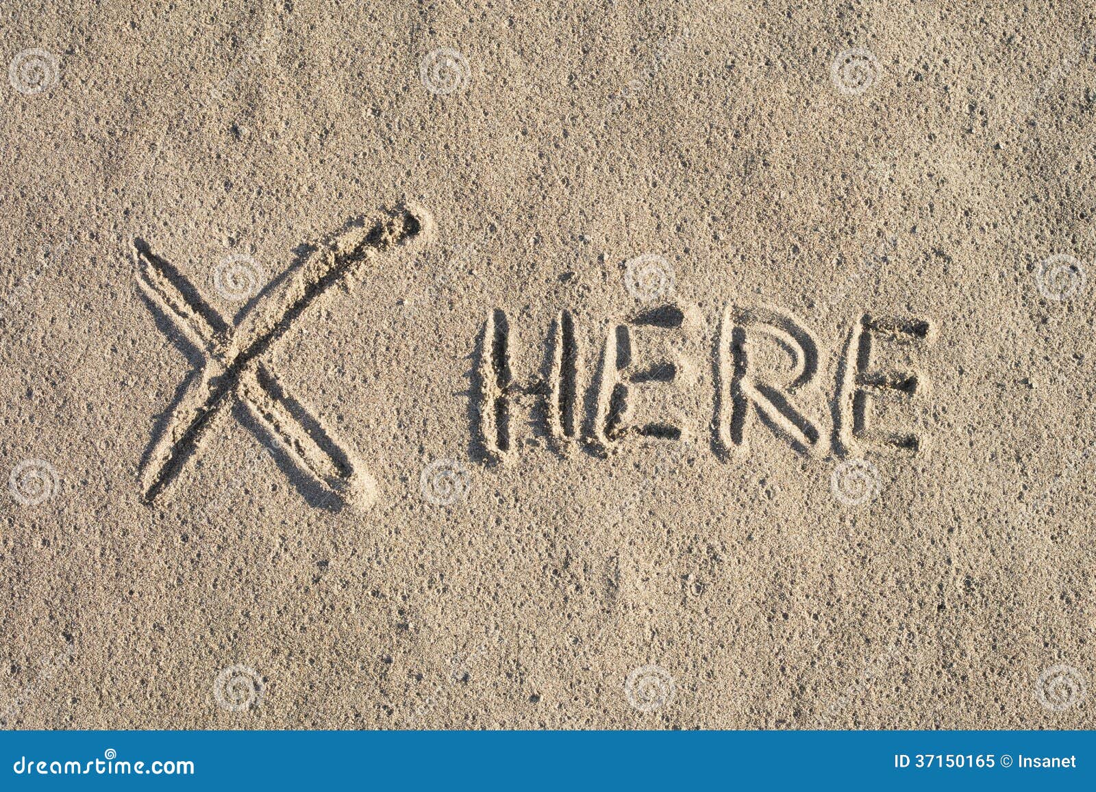 Sign on sand stock image. Image of caribbean, robbed - 37150165