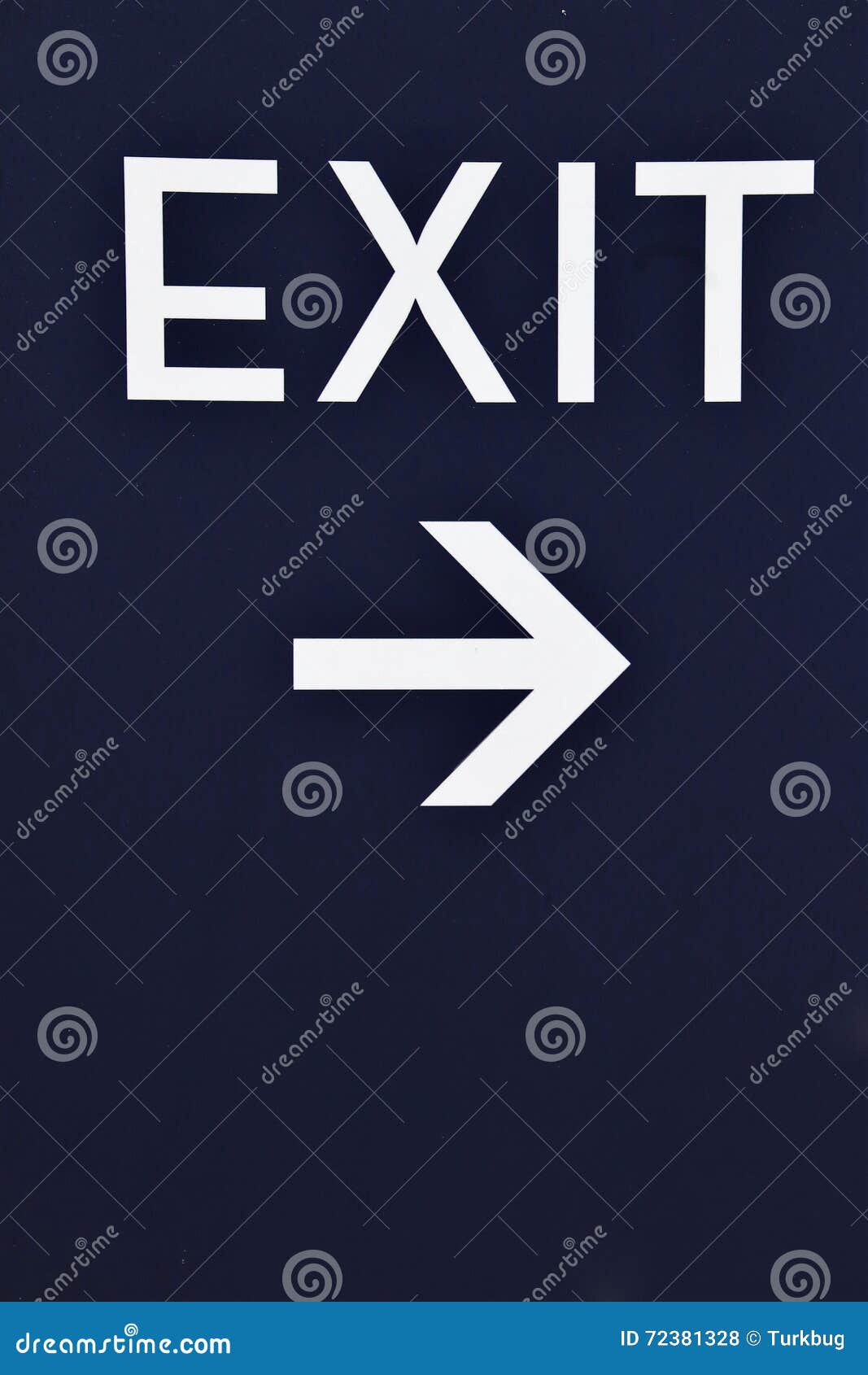 Sign saying exit stock photo. Image of instructions, pointing - 72381328
