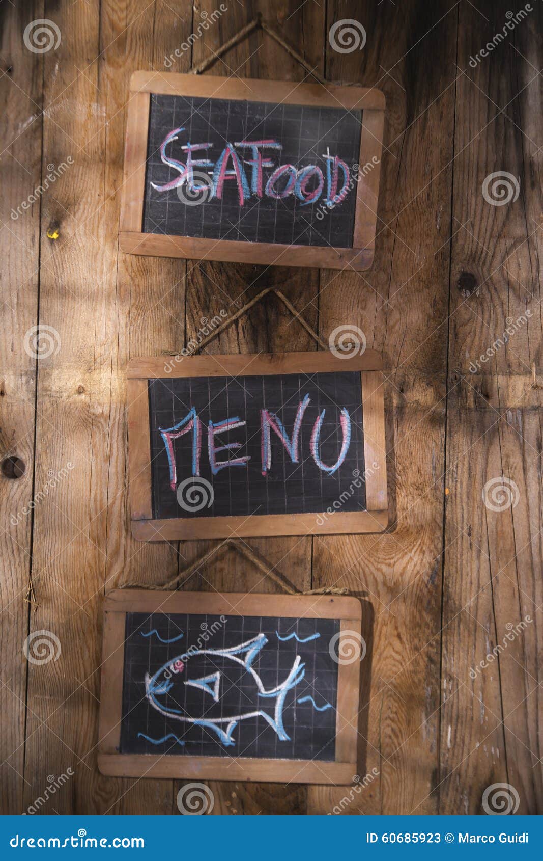 Sign seafood stock image. Image of advertising, sign - 60685923