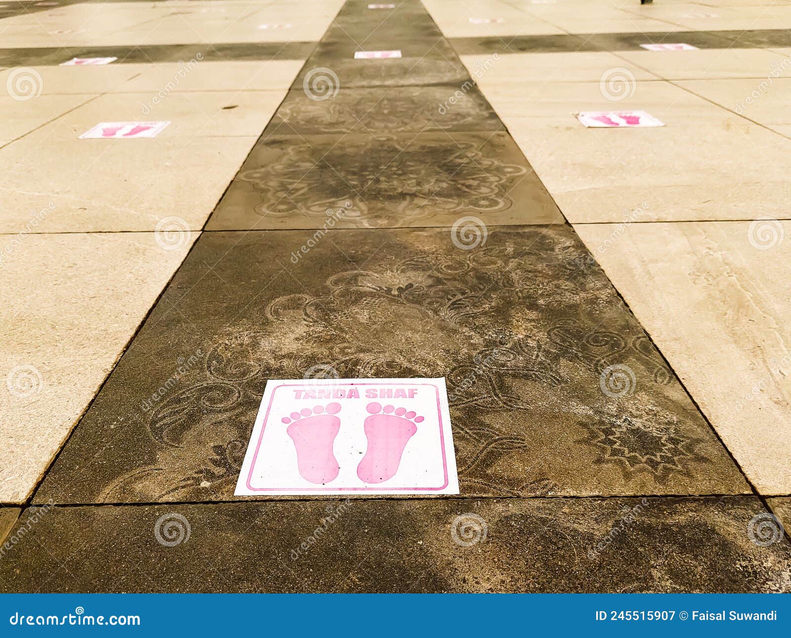 A Sign of Shaaf for the Prayer of a Muslim Stock Image - Image of ...