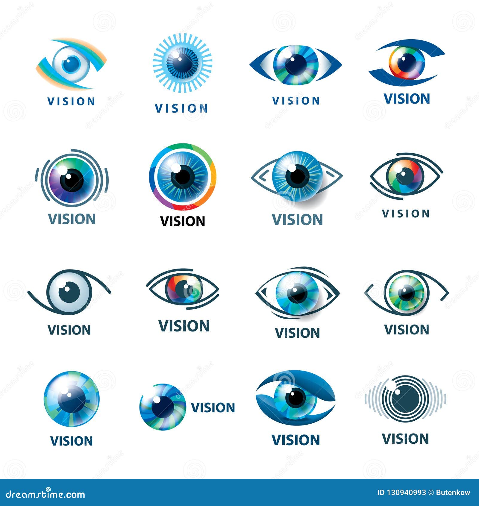 Sign in the Shape of the Eye. Vector Illustration of the Icon Stock ...