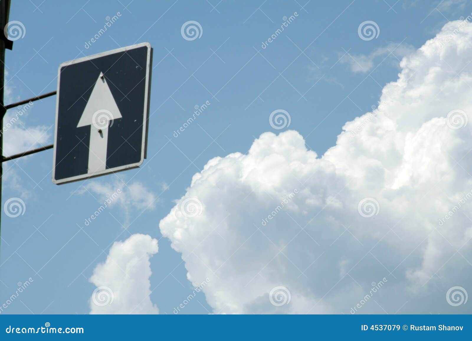 Sign in the sky stock image. Image of street, sign, motivation - 4537079