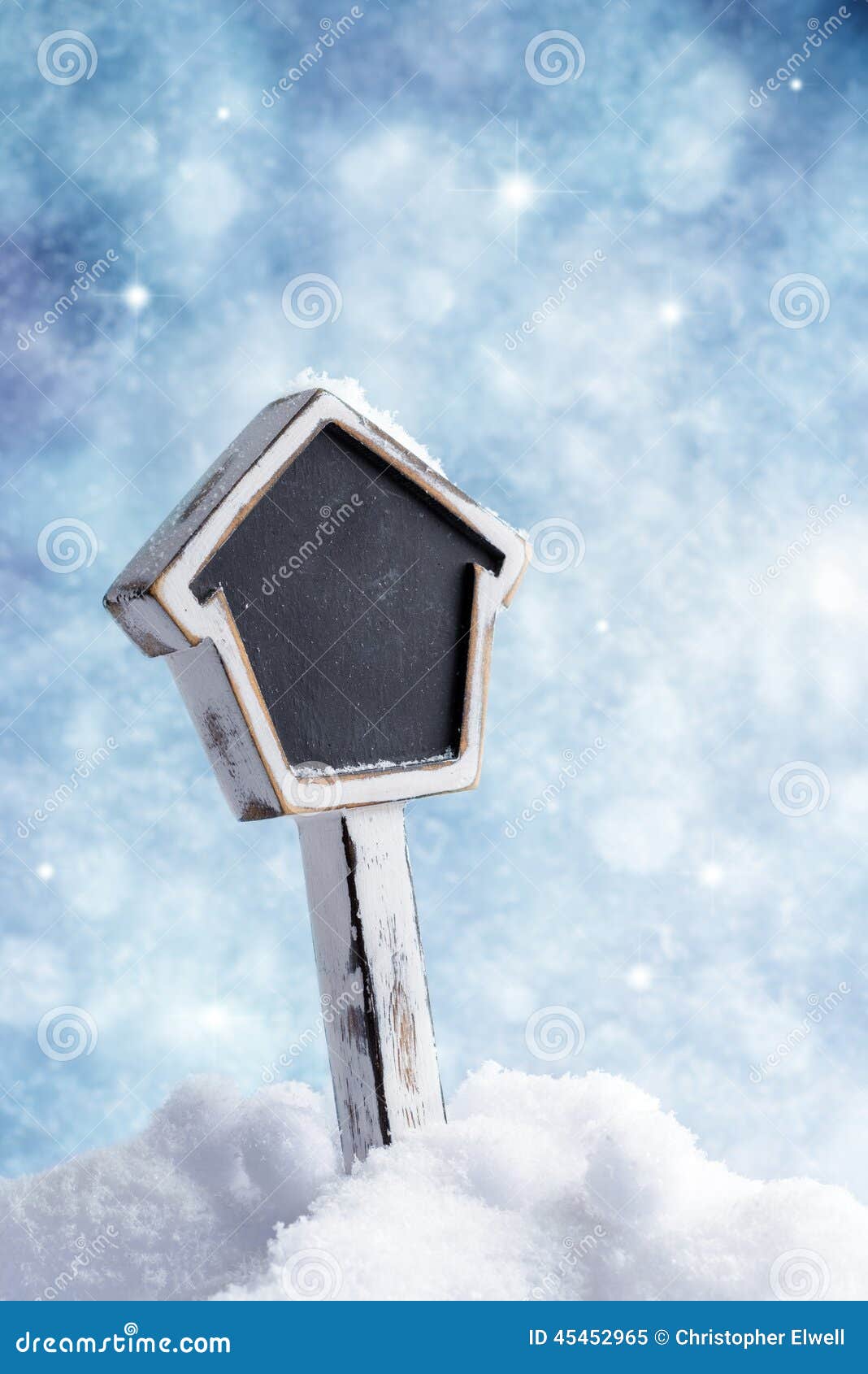 Sign in the Snow stock image. Image of black, festive - 45452965