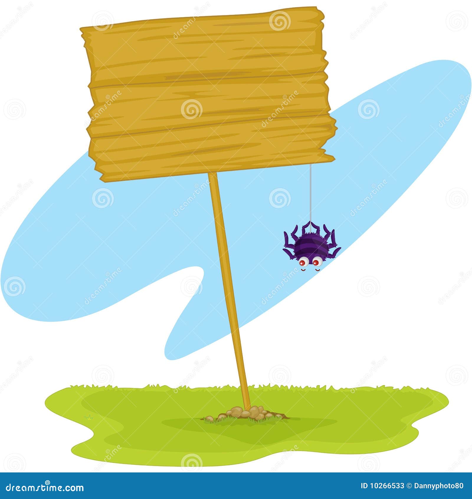 Sign and spider stock vector. Illustration of colour - 10266533