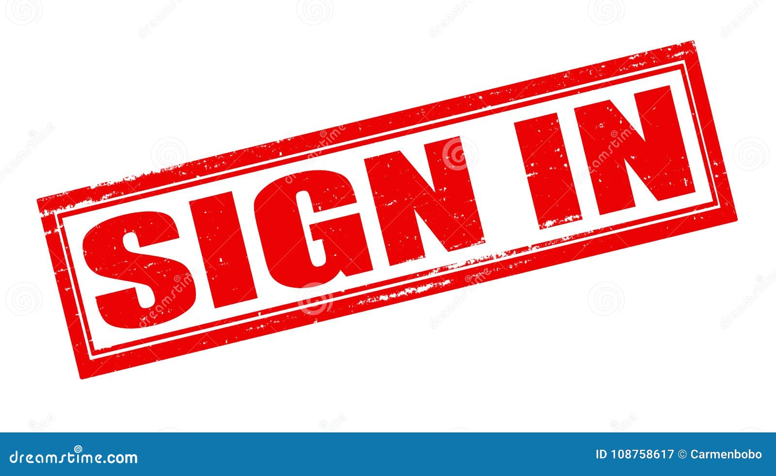 Sign in stock illustration. Illustration of concept - 108758617