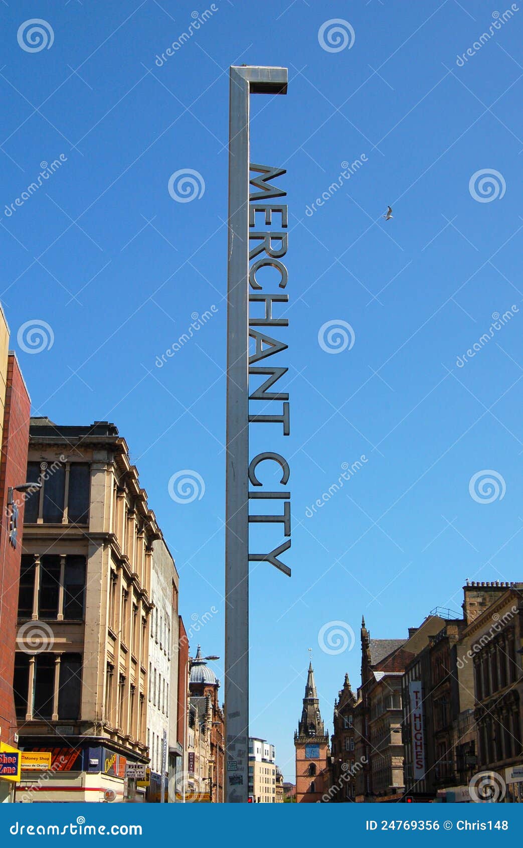 Sign at Start of Merchant City, Glasgow Editorial Photo - Image of ...