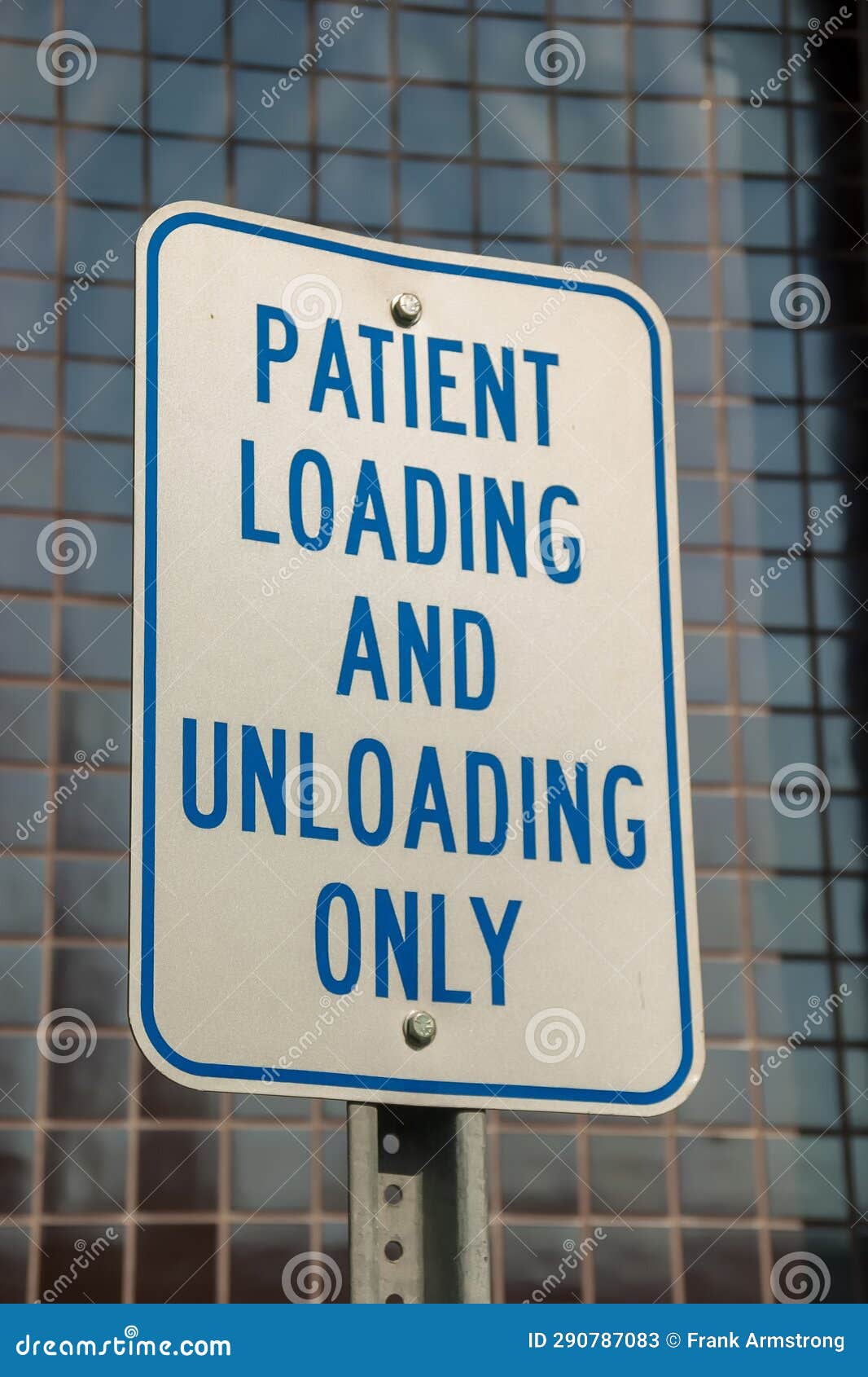 Sign Stating Patient Loading and Unloading only at a Hospital Stock ...