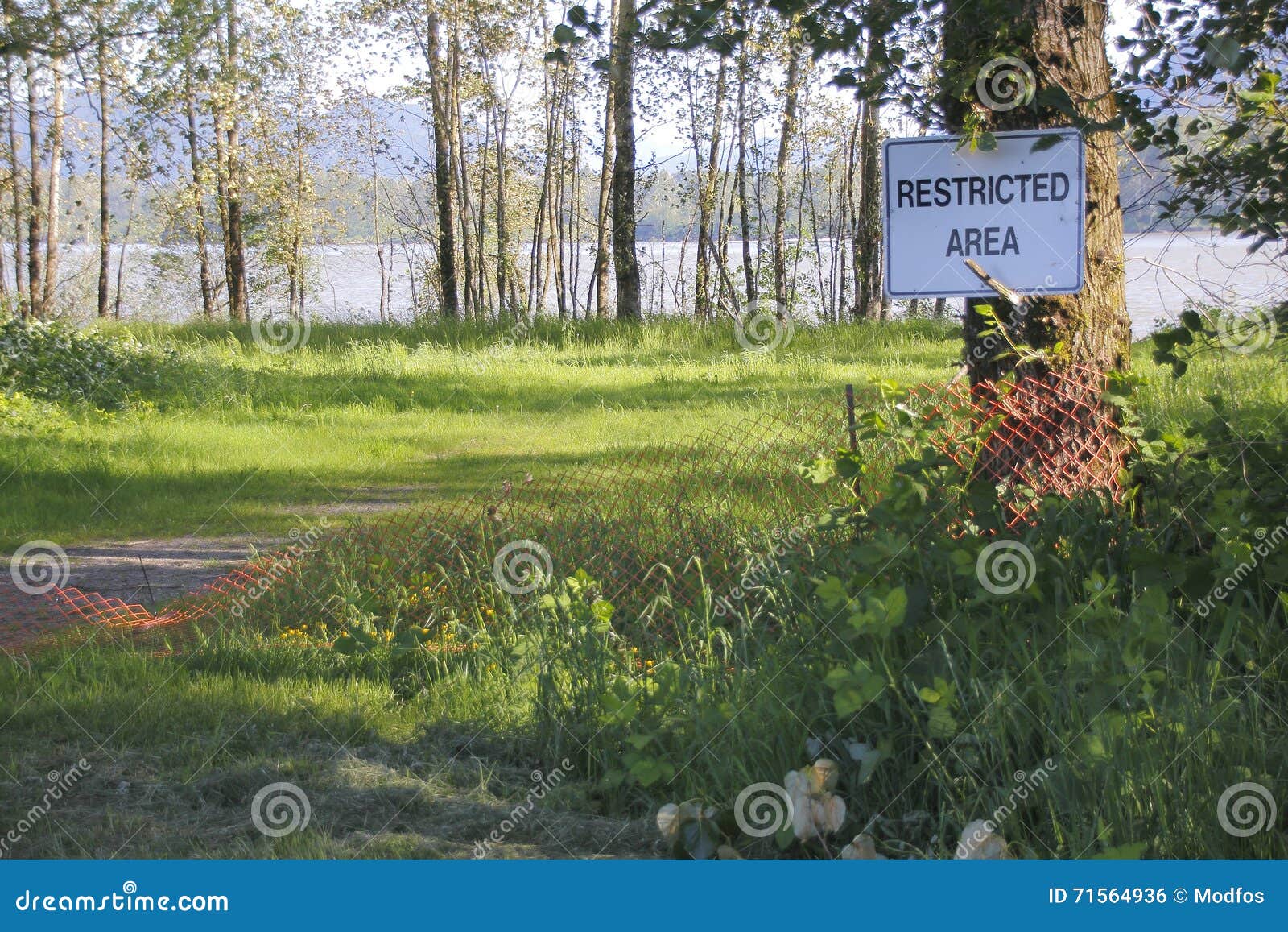 Sign Stating Restricted Area Stock Photo - Image of area, warning: 71564936
