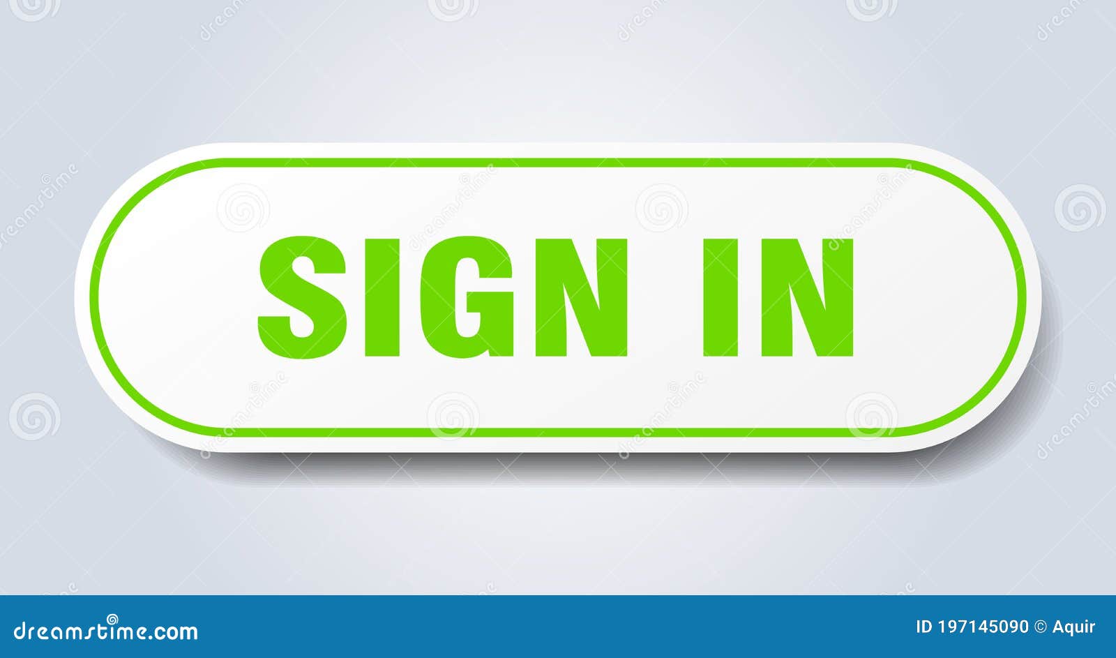 Sign in sticker. stock vector. Illustration of seal - 197145090