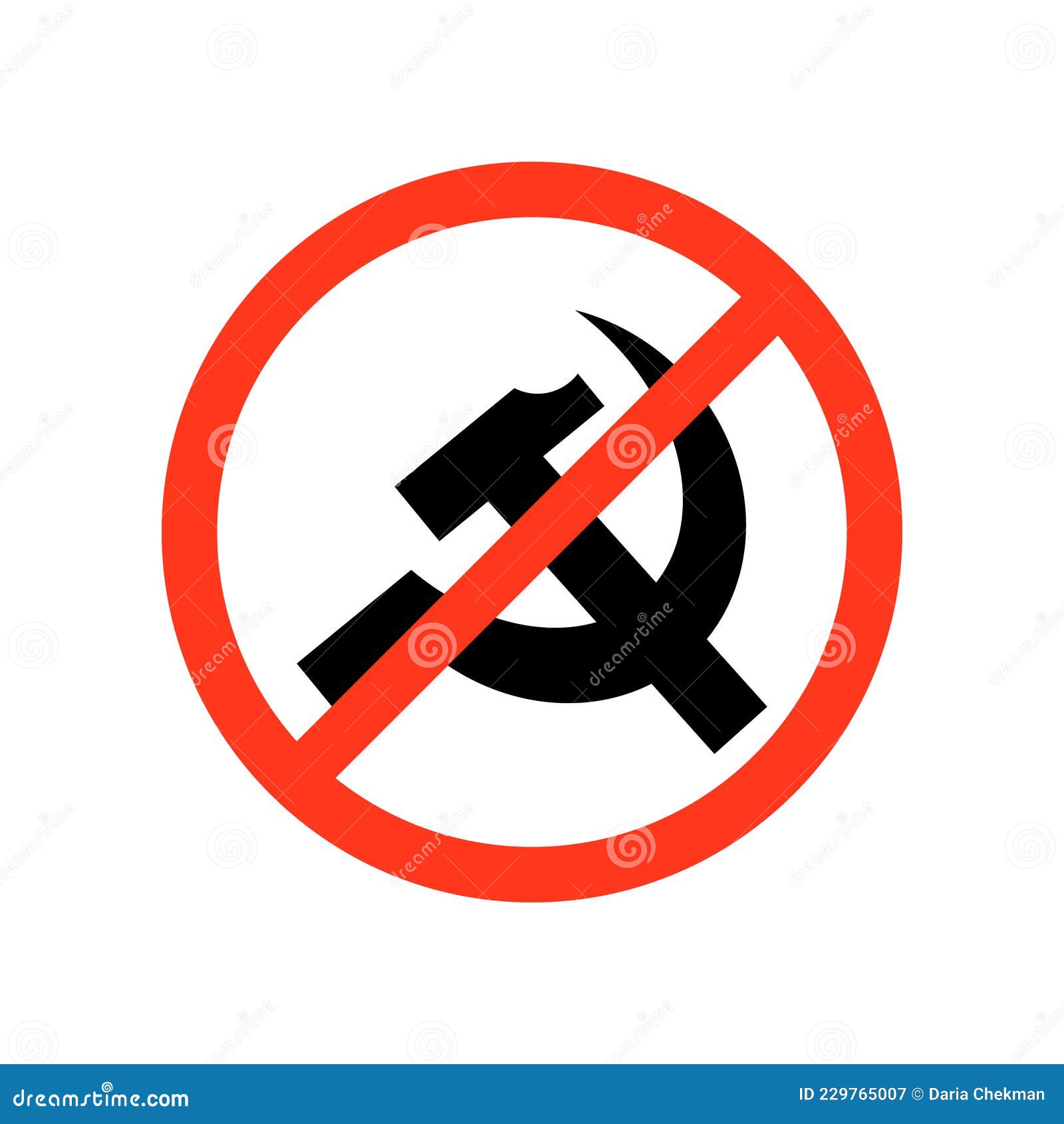 Sign Stop Communism Danger Sign Stock Vector - Illustration of sign ...