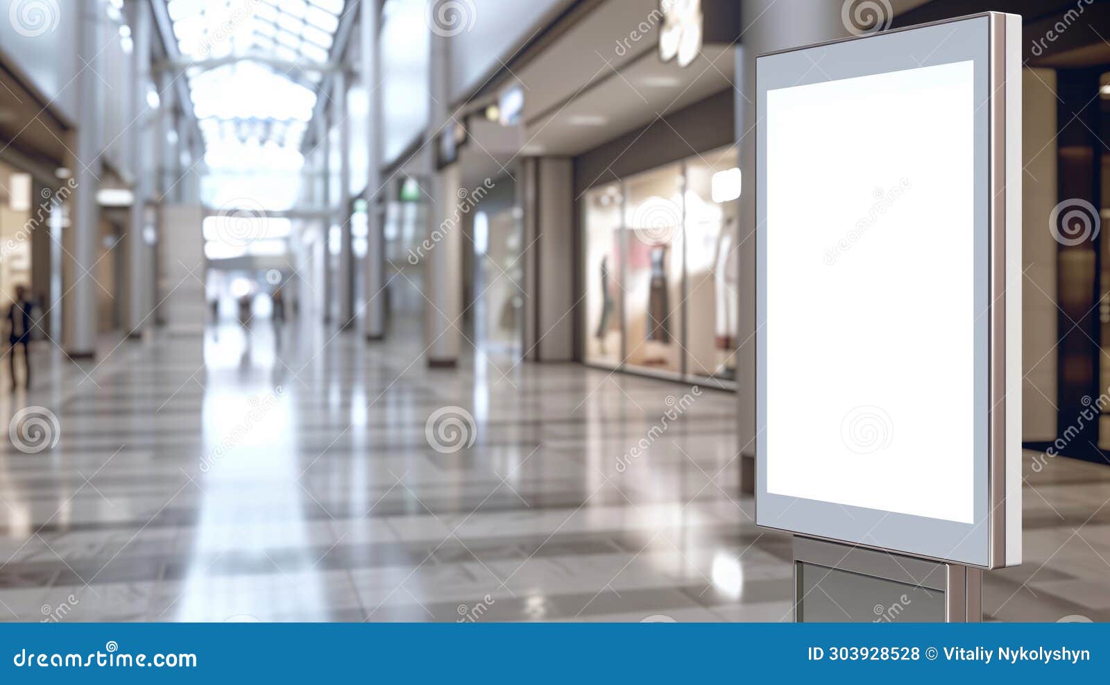 Sign in Middle of Hallway - Wayfinding Guide for Navigation Stock ...