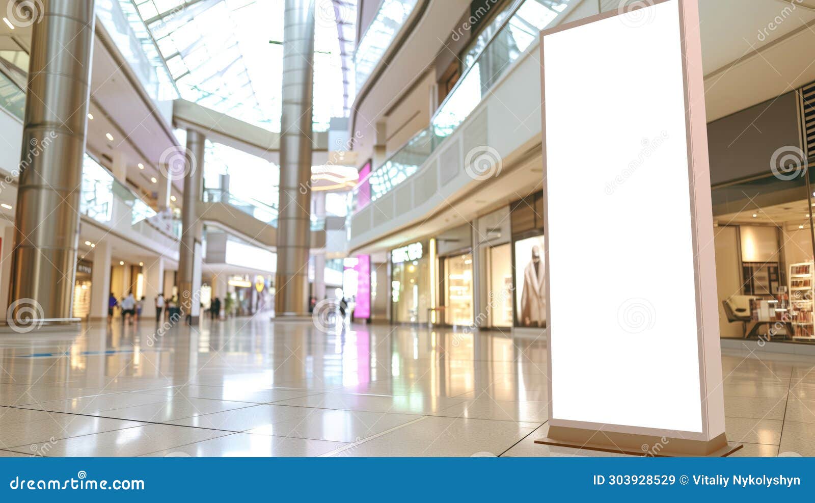 Sign in Middle of Hallway - Wayfinding Guide for Navigation Stock Image ...
