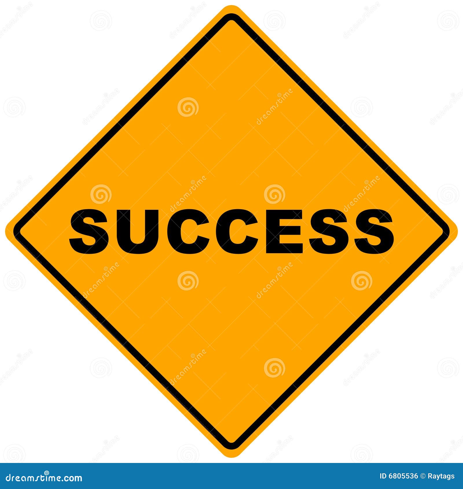 A Sign of Success stock illustration. Illustration of route - 6805536