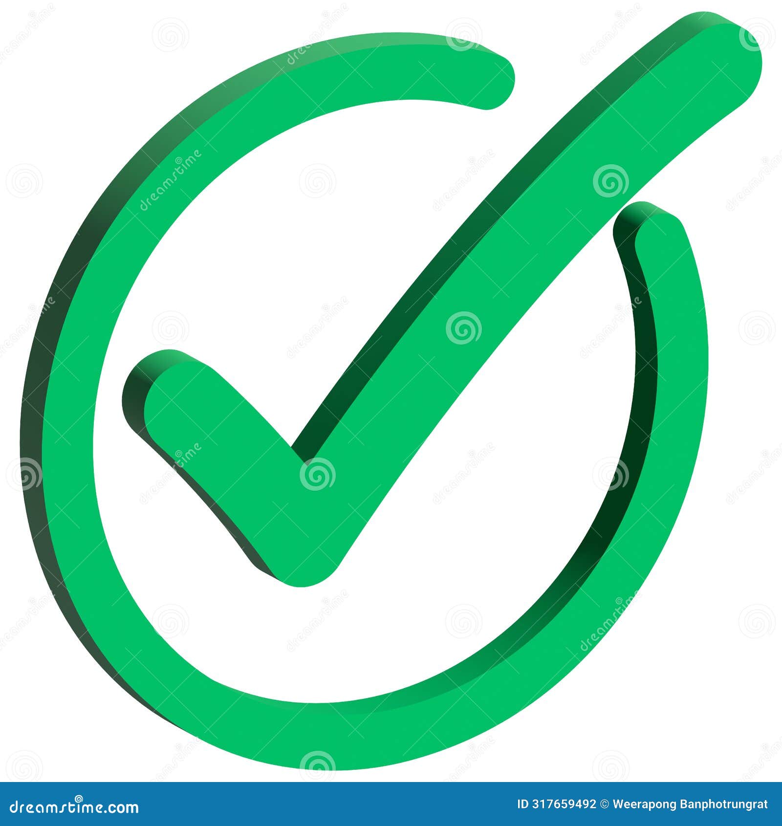 3d Right Icon, 3-dimension Confirm and Cancel Sign of Making Agreement ...