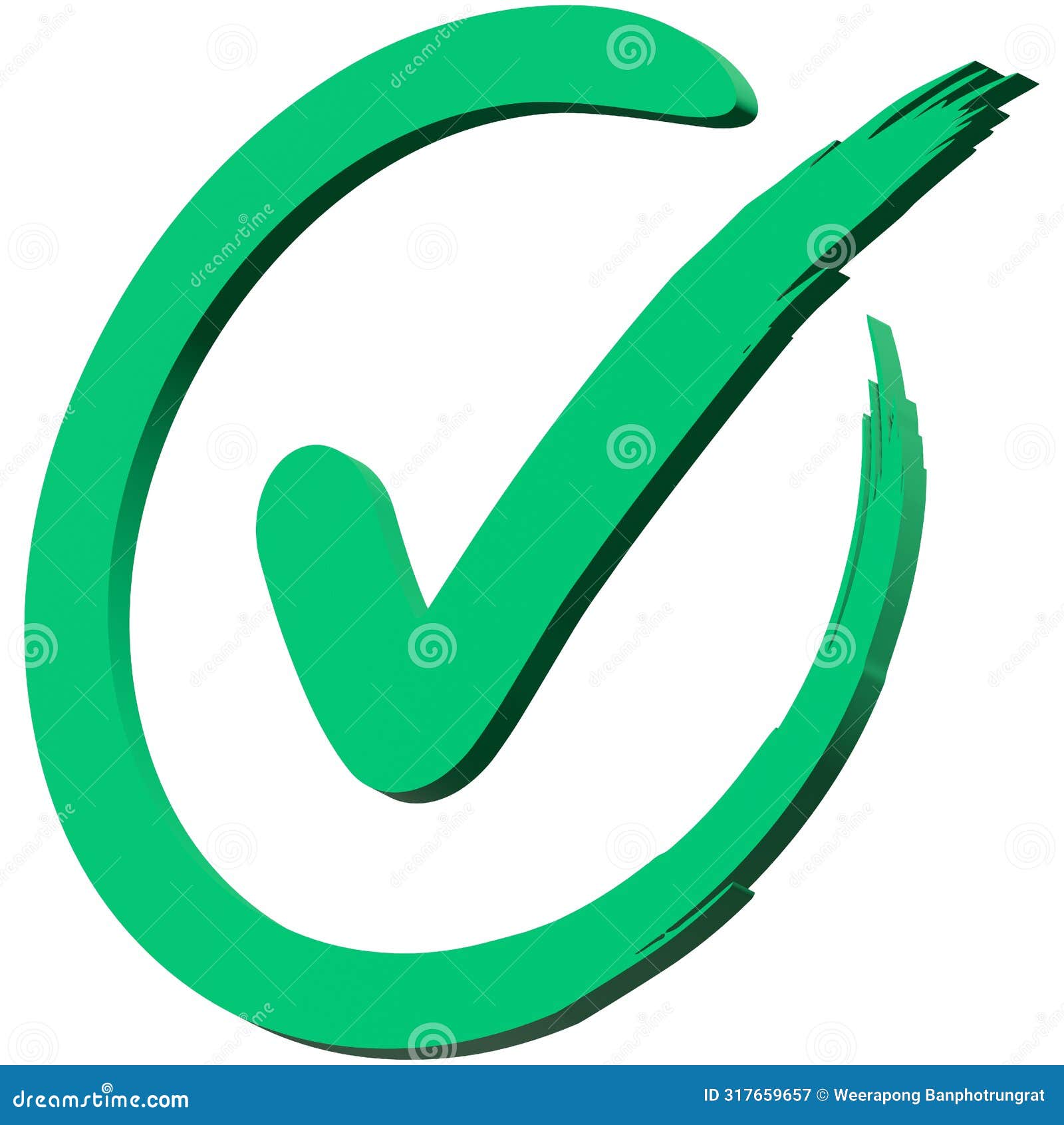 3d Right Icon, 3-dimension Confirm and Cancel Sign of Making Agreement ...