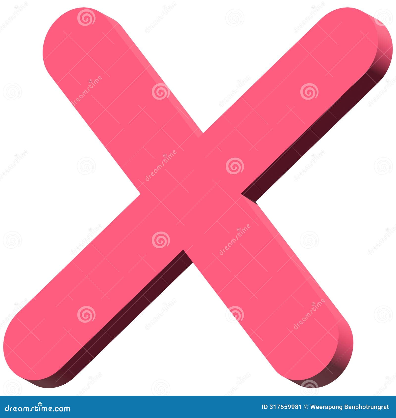 3d Wrong Icon, 3-dimension Confirm and Cancel Sign of Making Agreement ...