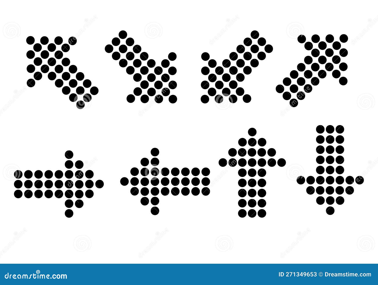 Sign Symbol Direction Arrow Digital Different Sides Right Left Up Down ...