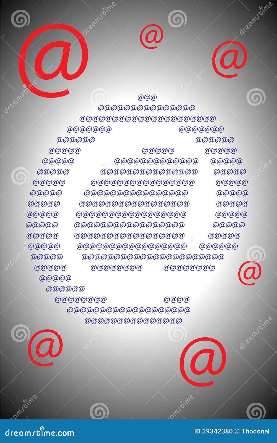 At sign symbols stock illustration. Illustration of send - 39342380