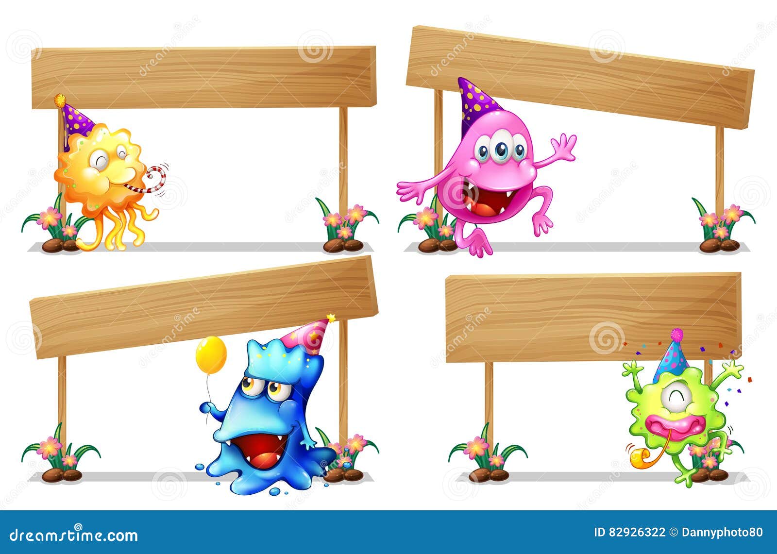 Aliens Sign On A White Background. Cartoon Vector | CartoonDealer.com ...