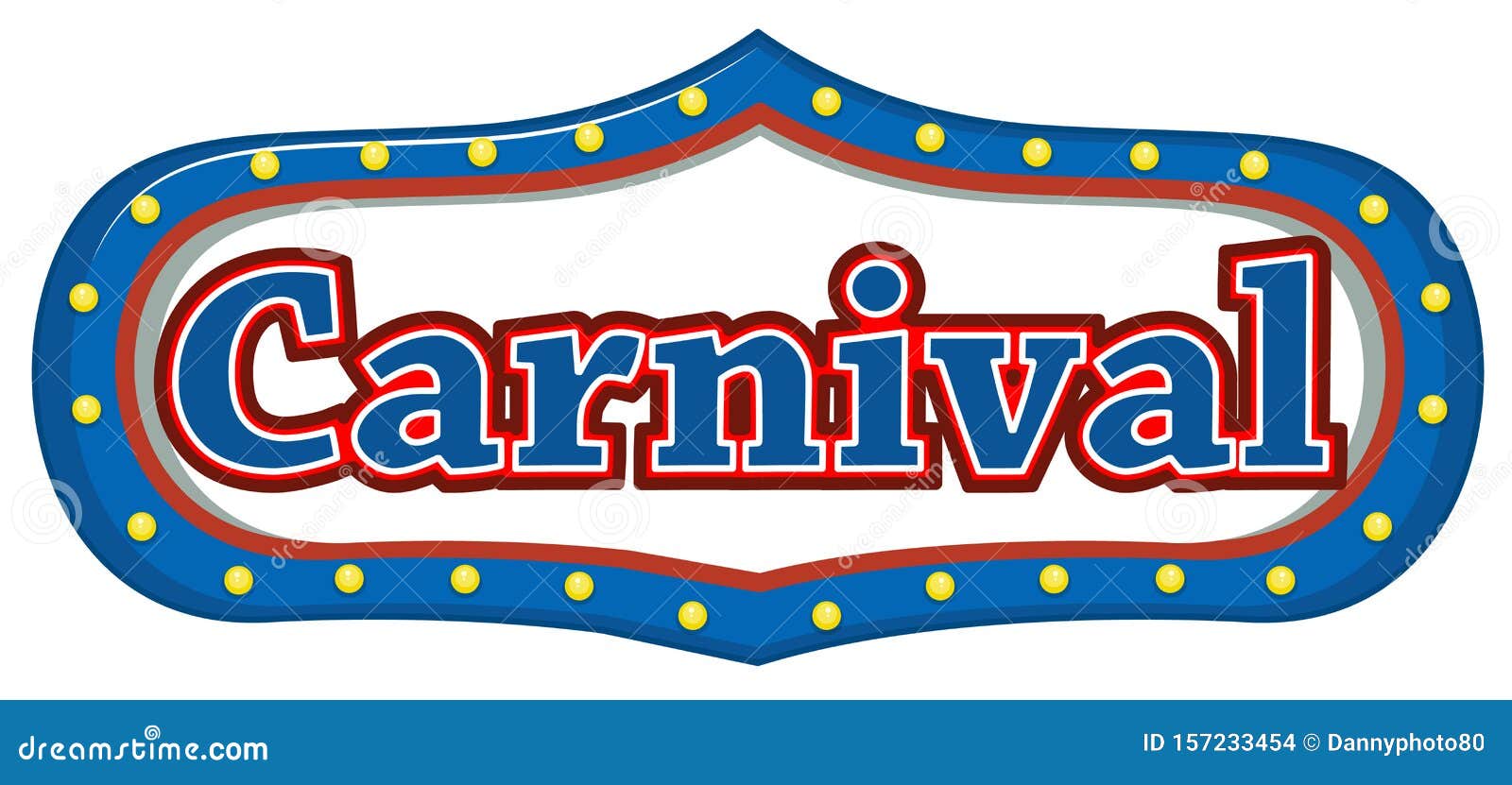 Sign template at fun fair stock vector. Illustration of carnival ...