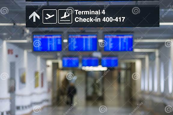 Sign - Terminal, Check in stock photo. Image of counter - 3340448