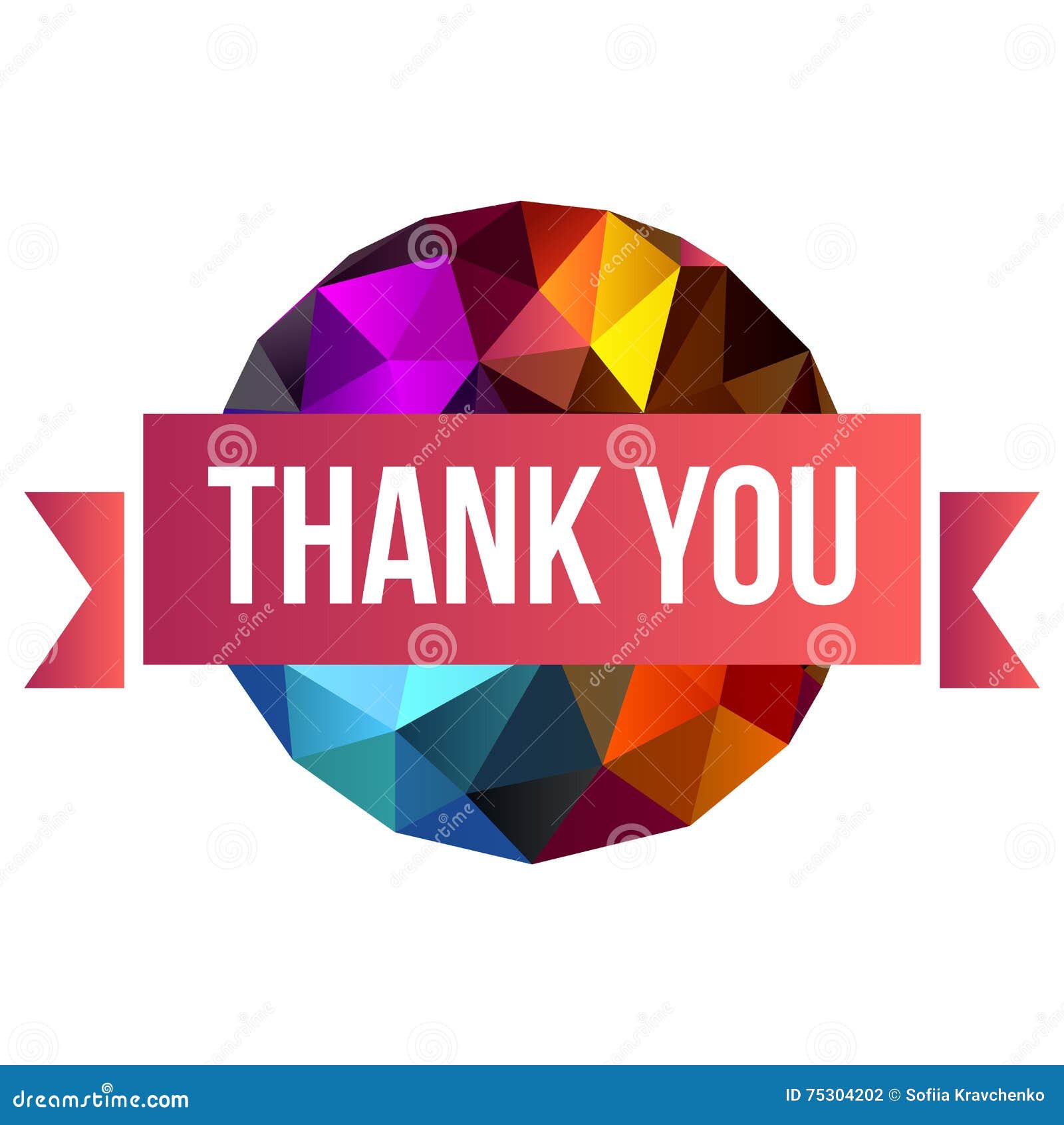 Sign Thank You on Abstract Background Stock Vector - Illustration of ...
