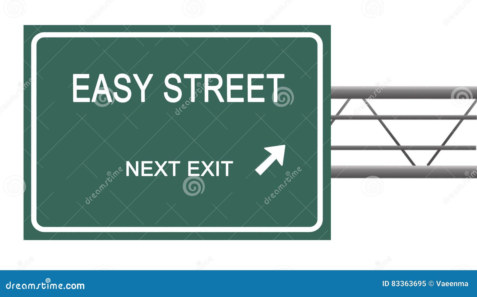 Sign to easy street stock image. Image of resources, isolated - 83363695