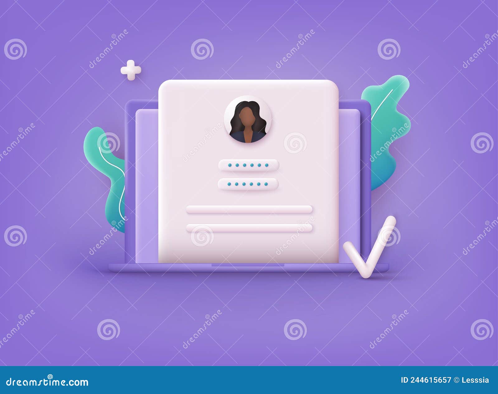 Sign in To Online Account.Computer and Account Login and Password Form ...