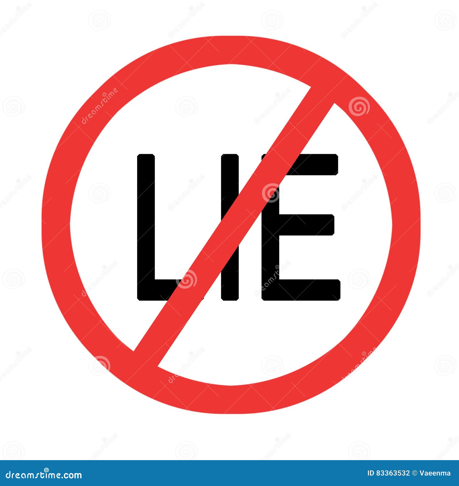 Sign to stop lie stock photo. Image of information, concept - 83363532