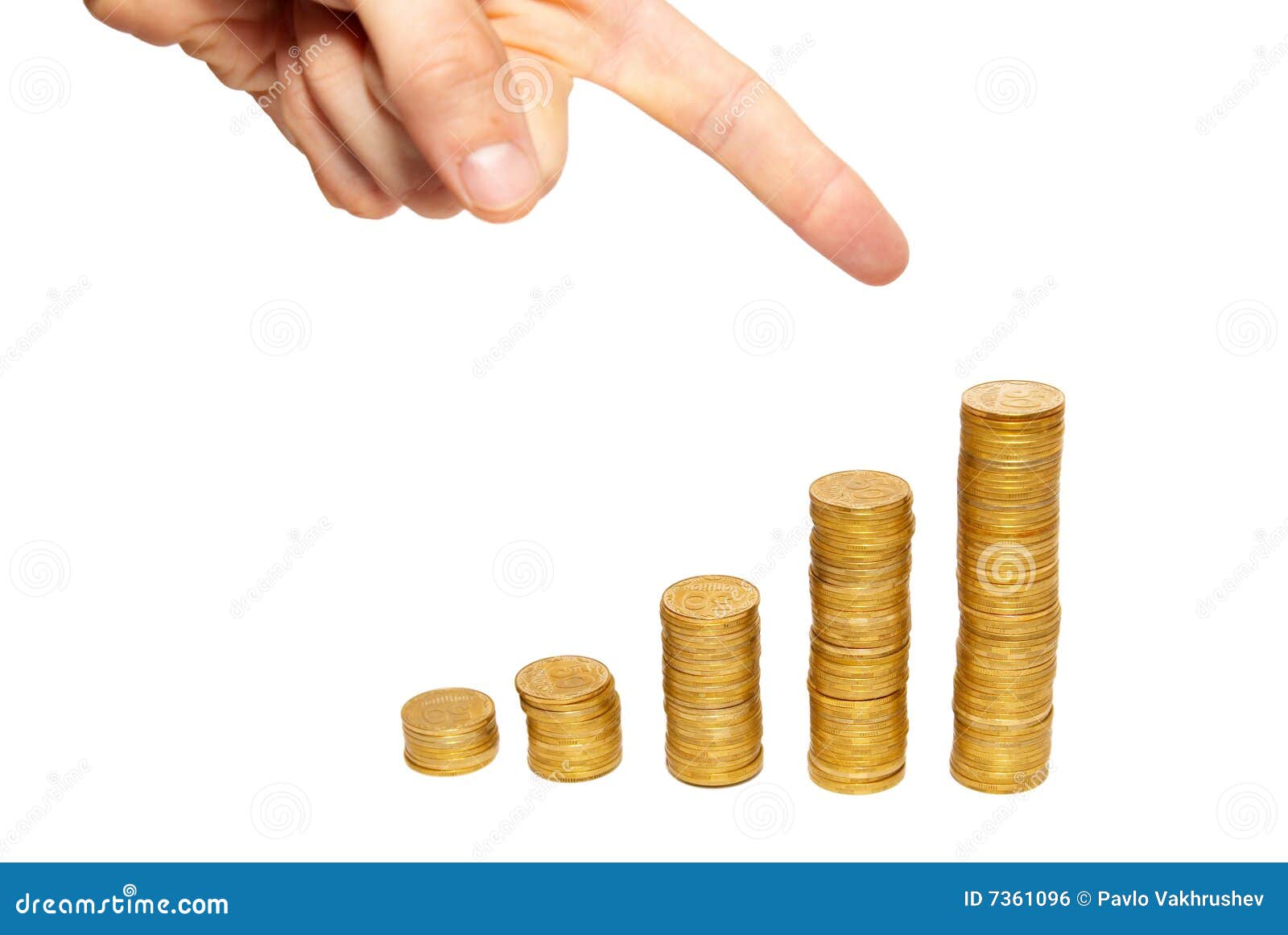 Sign to the top of money. stock photo. Image of financial - 7361096