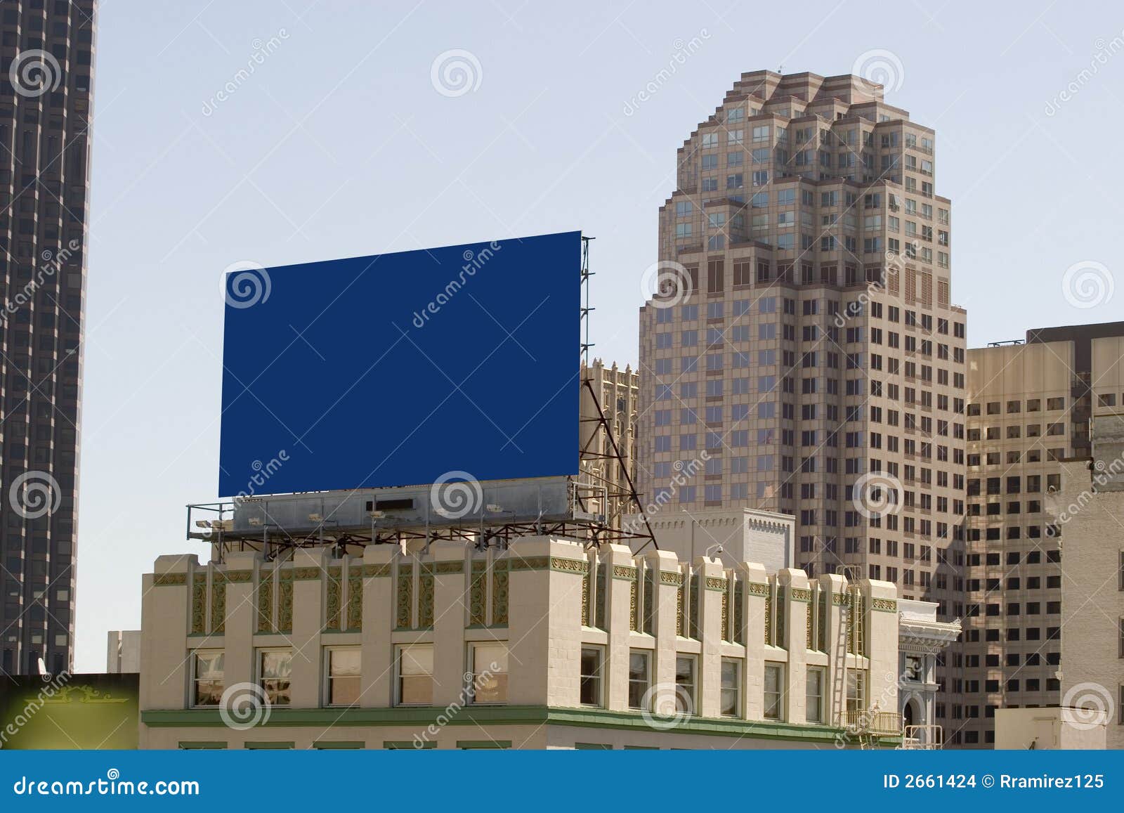 Sign on top of building stock photo. Image of scrapper - 2661424