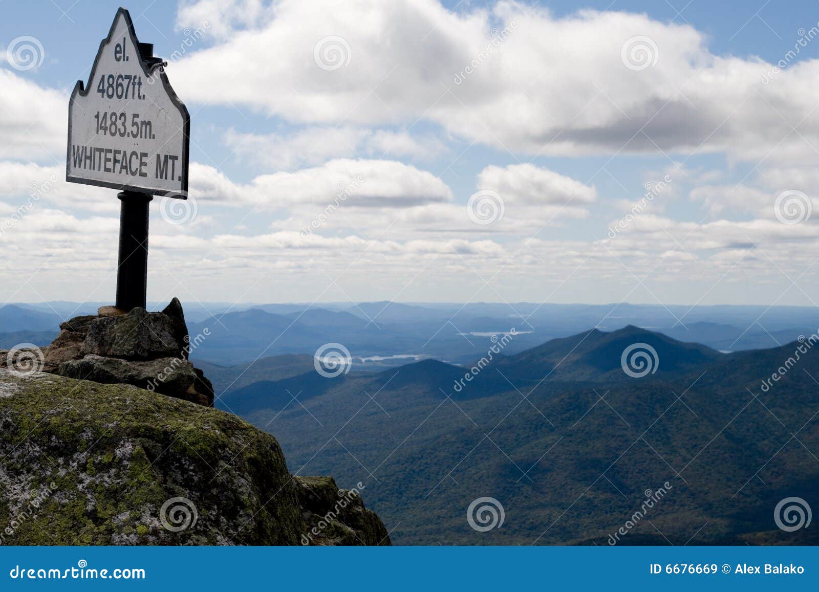 Sign on top of mountain stock image. Image of viewpoint - 6676669