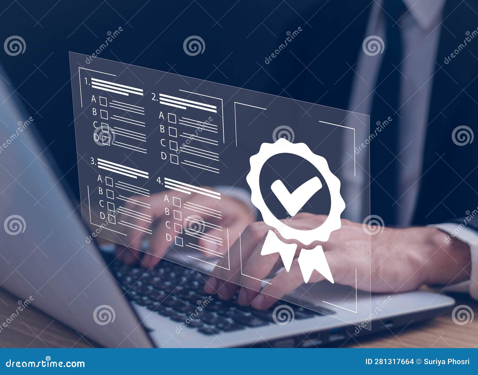 Sign of the Top Service Quality Assurance on Virtual Screen ISO ...