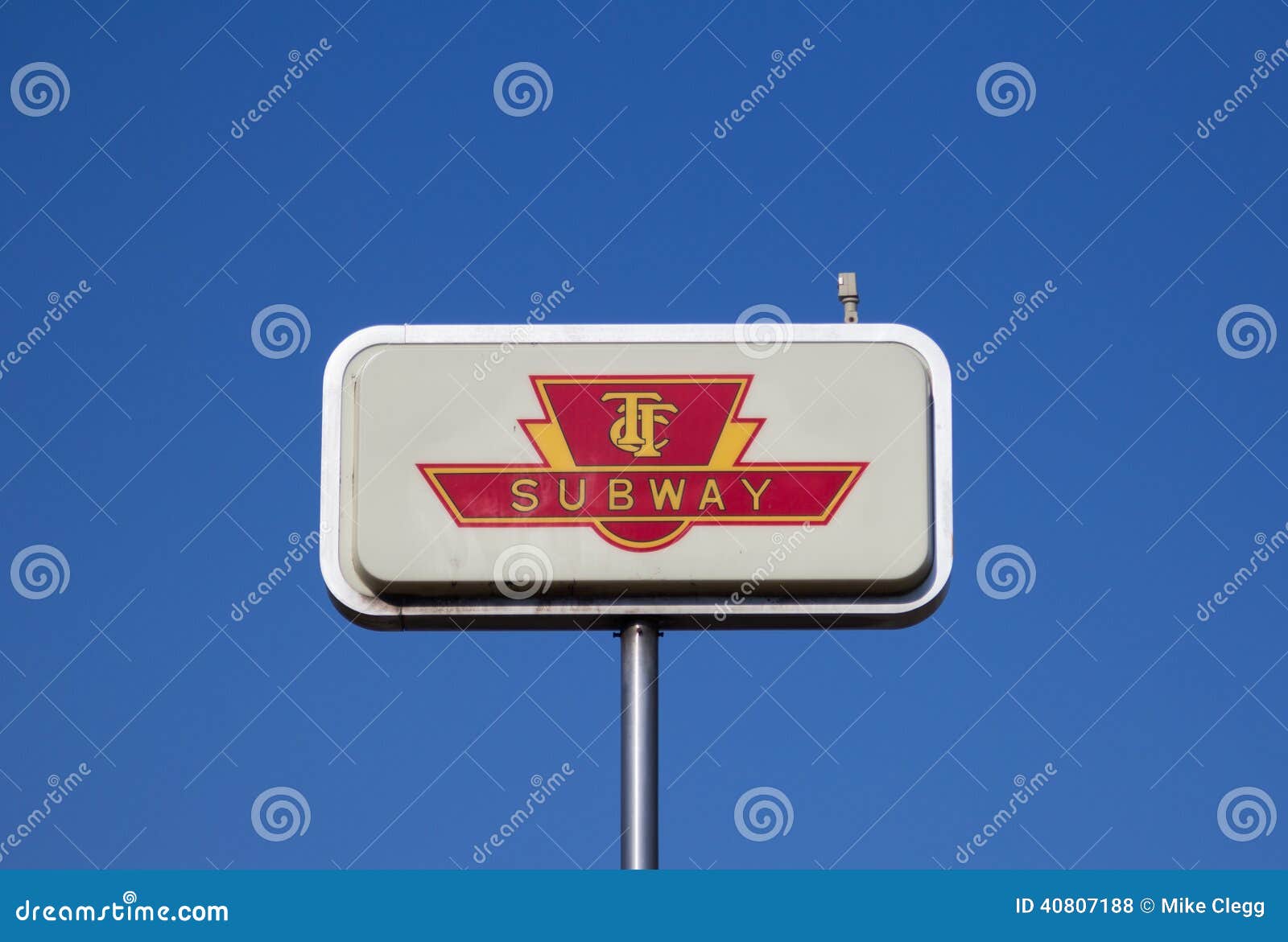 Sign for Toronto Subway editorial stock photo. Image of urban - 40807188