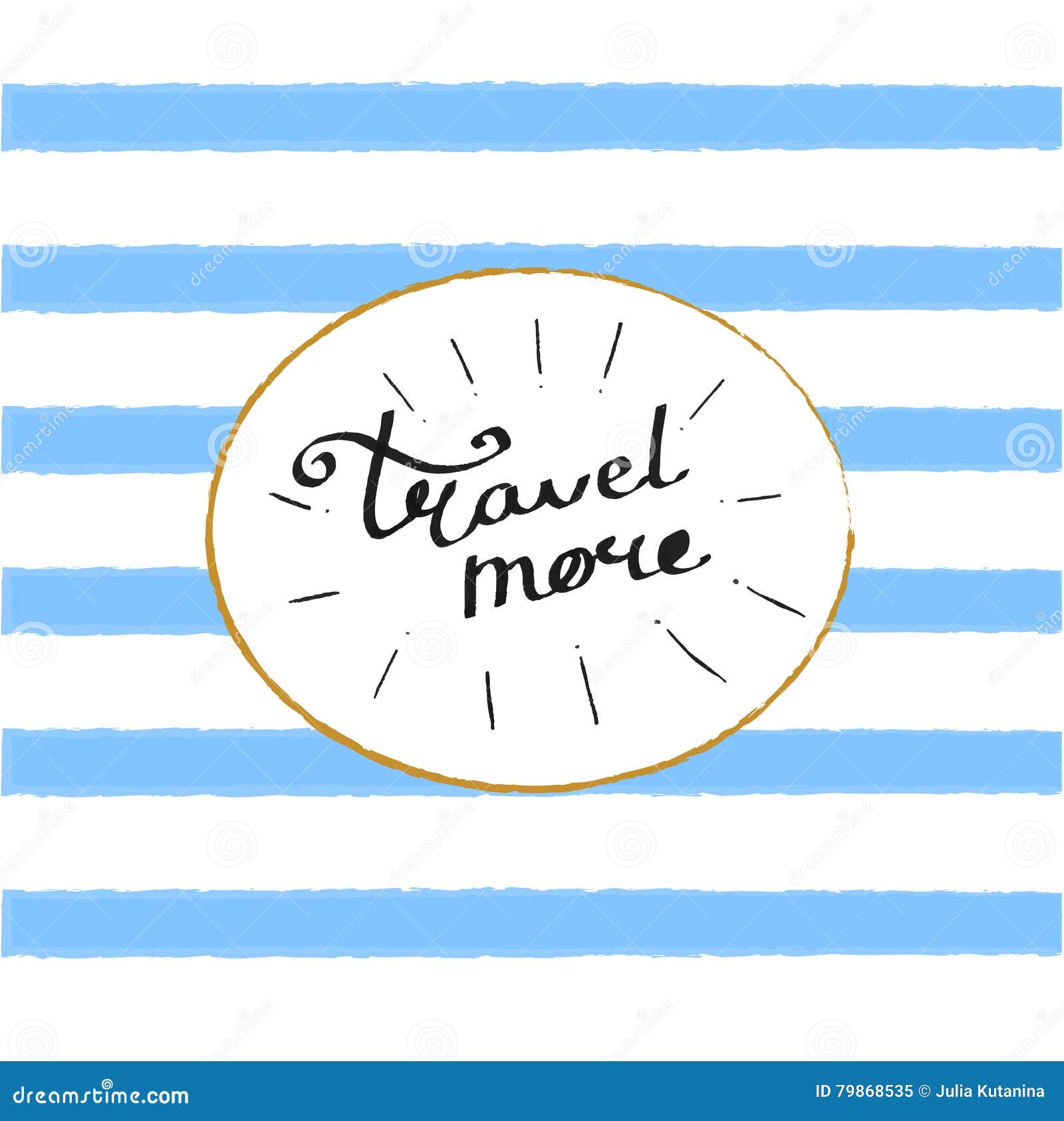 Sign Travel More on the Background Stock Vector - Illustration of ocean ...