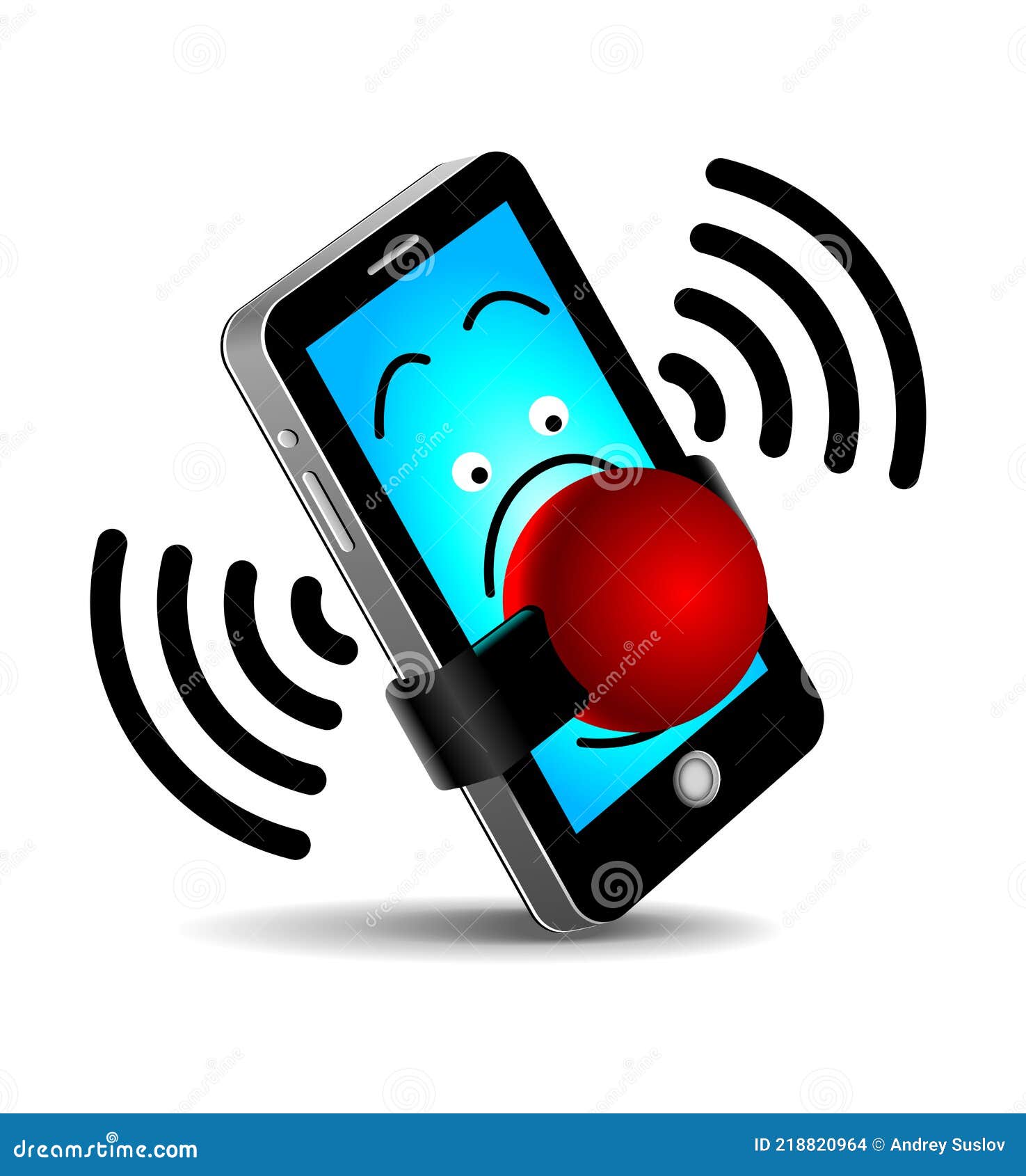 Sign turn off the phone stock vector. Illustration of energy - 218820964