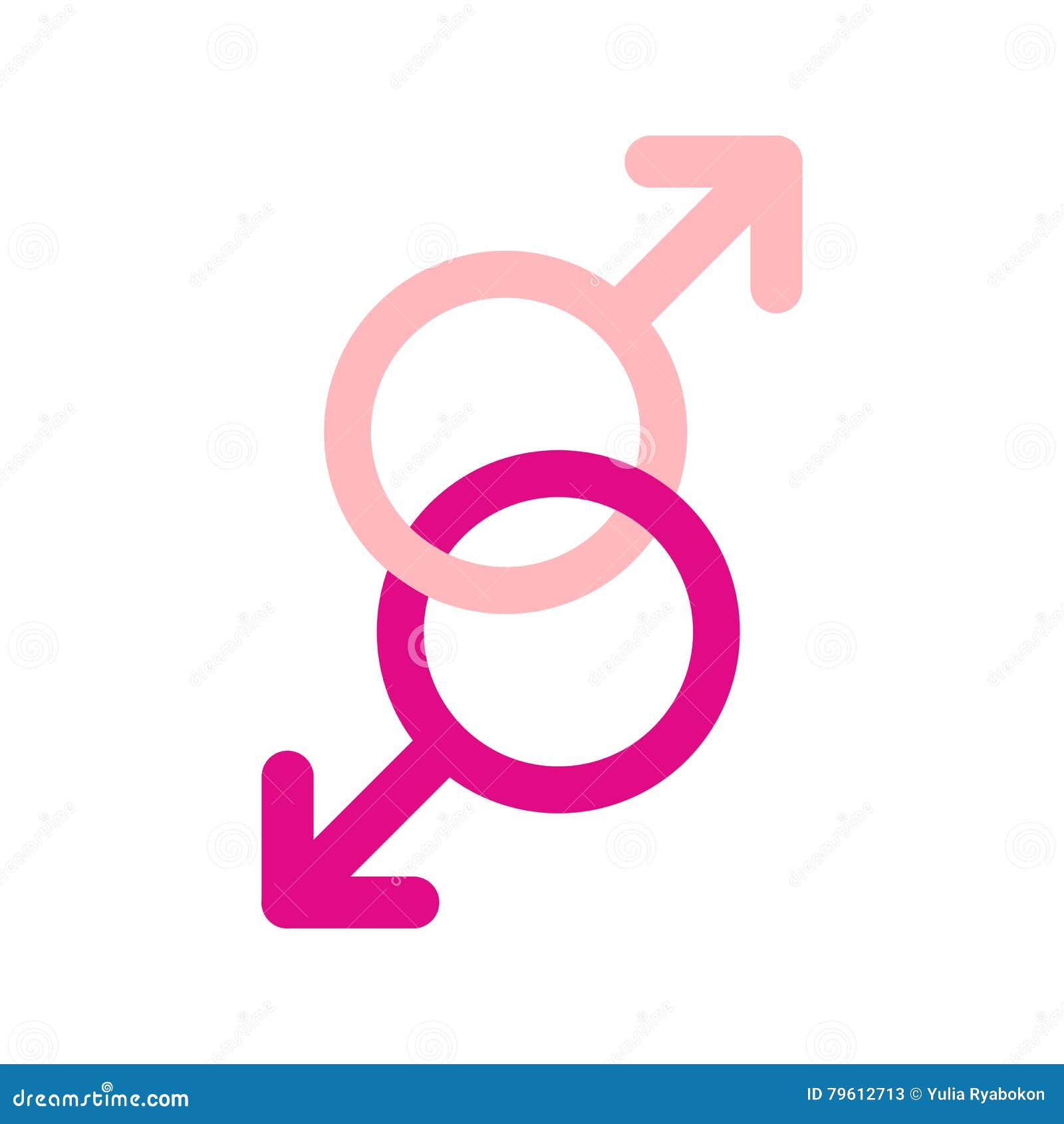 Sign of two men flat icon stock vector. Illustration of homosexuality ...