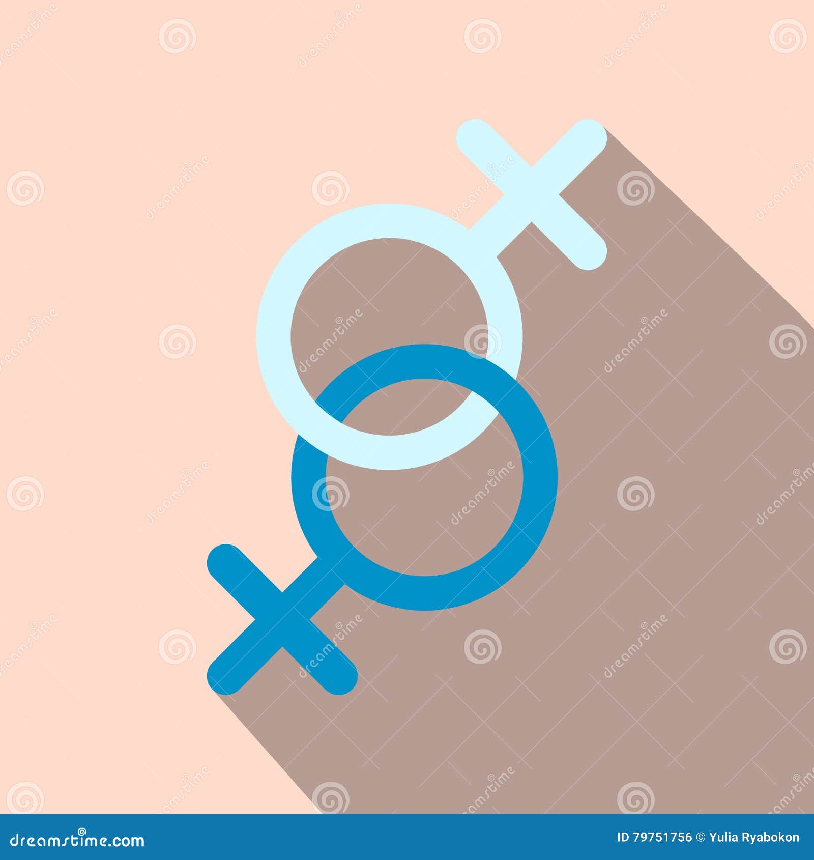 Sign of Two Women Flat Icon Stock Vector - Illustration of girl ...