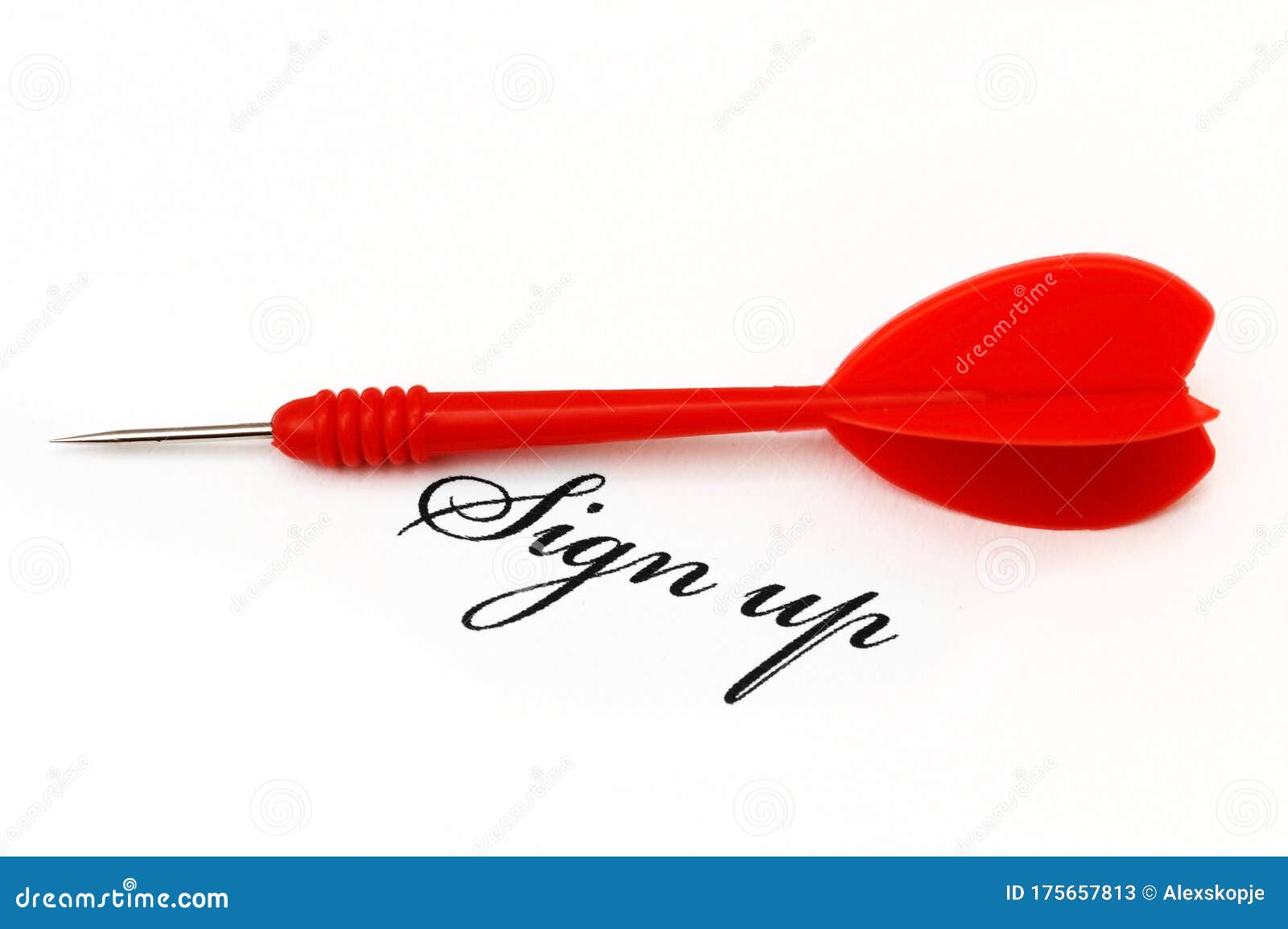 Sign up stock image. Image of success, paper, dart, white - 175657813