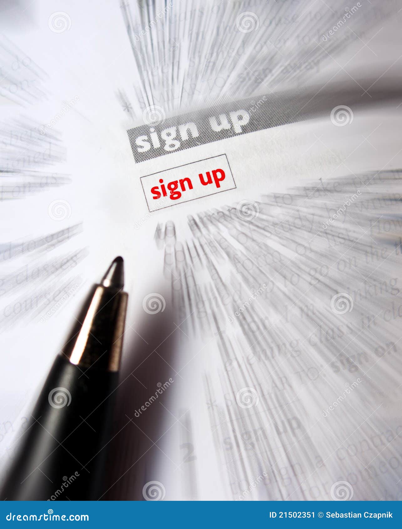 Sign up stock image. Image of enroll, term, enter, word - 21502351