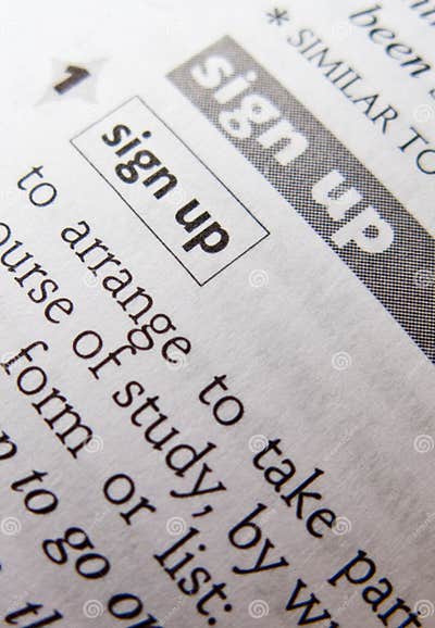 Sign up stock image. Image of closeup, register, community - 21502359