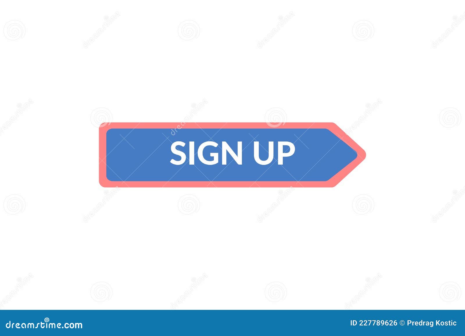 SIGN UP stock illustration. Illustration of icon, creative - 227789626
