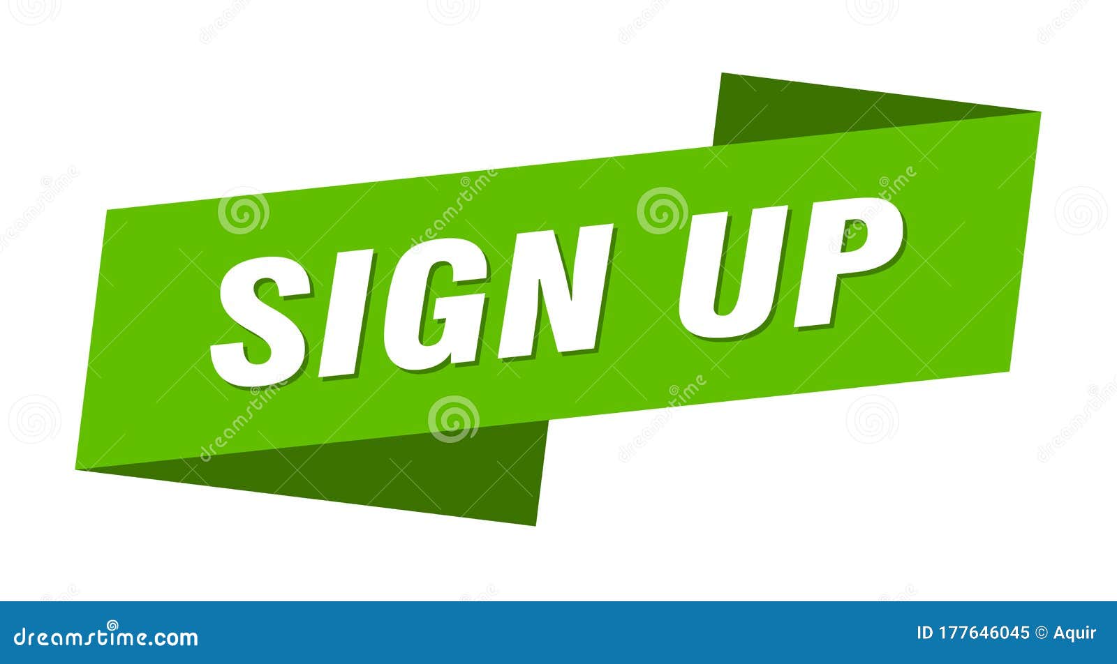 Sign Up Banner Template. Sign Up Ribbon Label Stock Vector ...