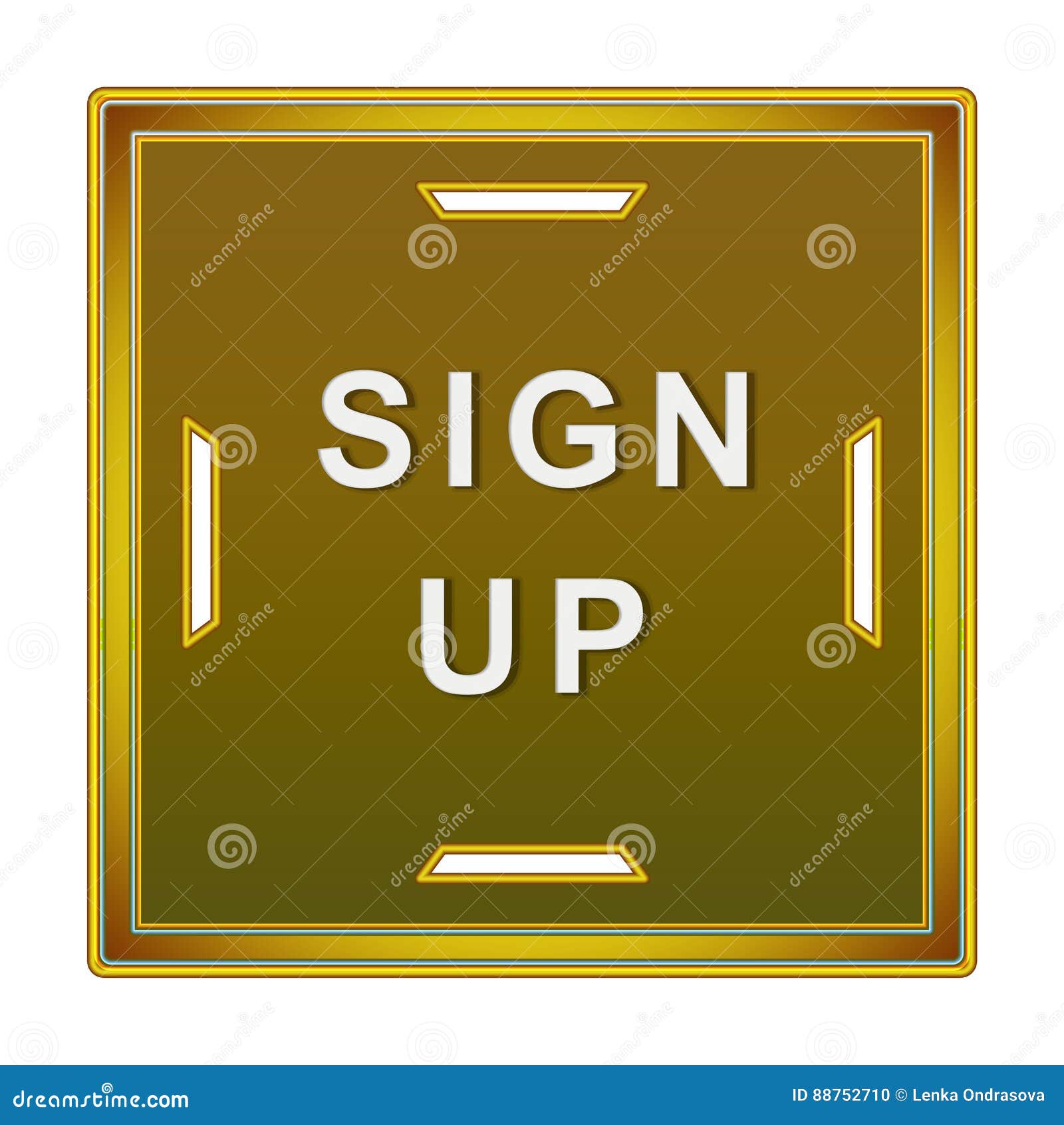 Sign up button stock illustration. Illustration of choice - 88752710