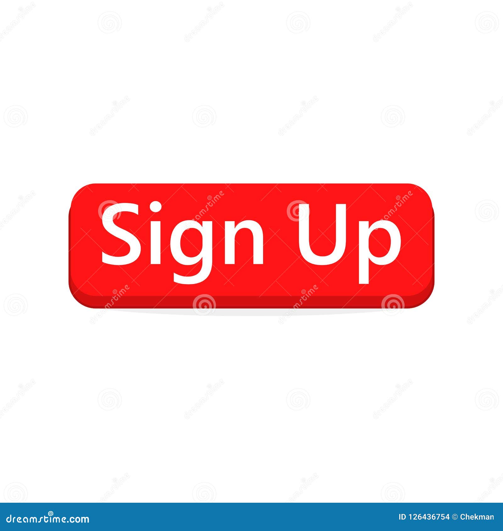 Sign Up Button. Vector Illustration Stock Illustration - Illustration ...