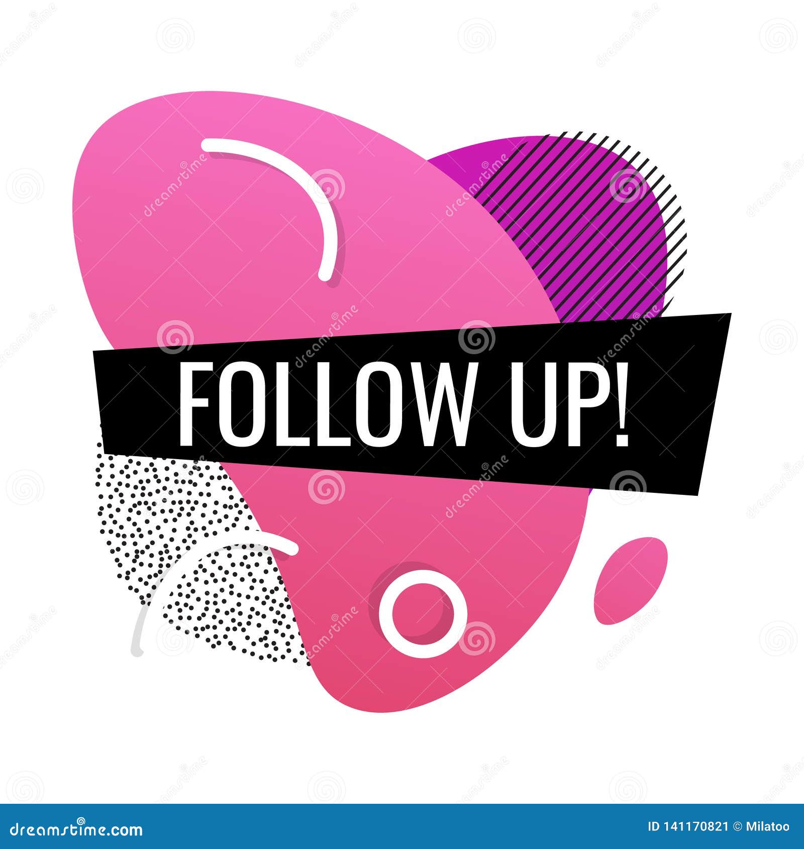 Sign Up Follow Up Button. Modern Gradient 2019 Vector Template, Flow ...