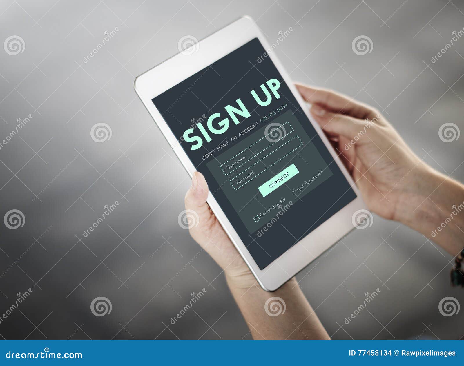 Sign Up Form Button Graphic Concept Stock Photo - Image of lifestyle ...